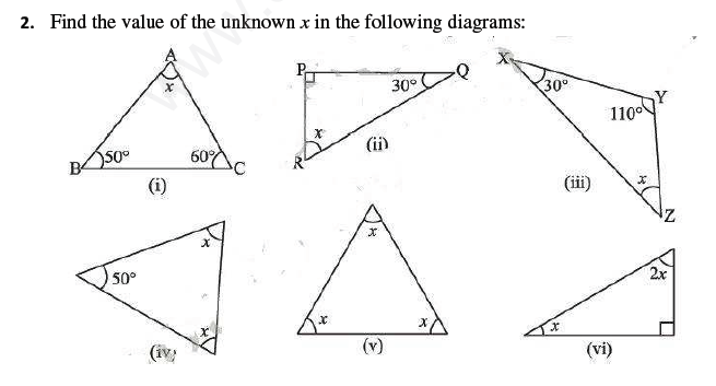 CBSE Class 7 Mathematics Triangles and Its Properties Assignment Set B